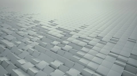 Abstract White Cube Turn, 3d Animation 4... | Stock Video | Pond5