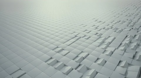 Abstract White Cube Turn, 3d Animation 4... | Stock Video | Pond5