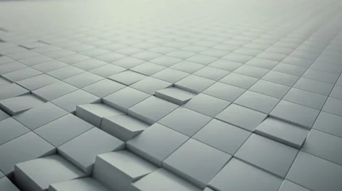 Abstract White Cube Turn, 3d Animation 4... | Stock Video | Pond5