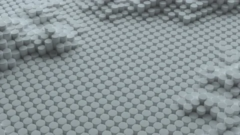 Abstract white gray background with cyli... | Stock Video | Pond5