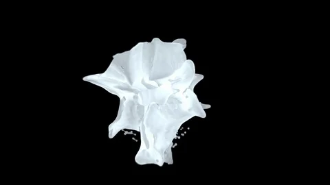 Abstract white milk liquid explosion wit... | Stock Video | Pond5