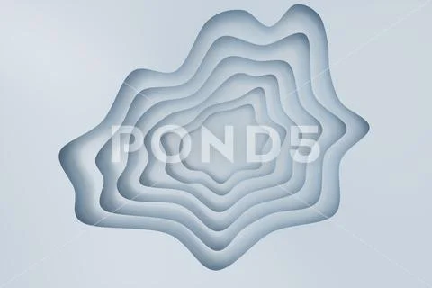 Abstract white paper cut background, paper cut template. 3D white ...