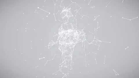 Abstract white plexus structure evolving... | Stock Video | Pond5