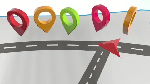 Abstract world map animation with pointe... | Stock Video | Pond5