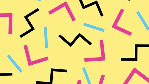 Abstract Yellow 80s 90s Vintage Retro Ba... | Stock Video | Pond5