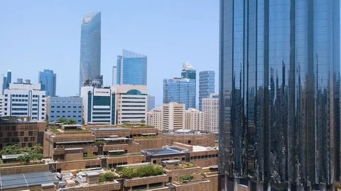 Abu Dhabi World trade center and the mal... | Stock Video | Pond5