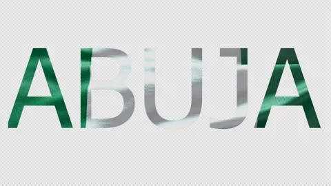 Abuja Name on Transparent Background. Wa... | Stock Video | Pond5