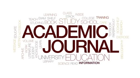 Academic journal animated word cloud, te... | Stock Video | Pond5