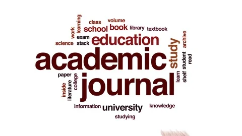Academic journal animated word cloud, te... | Stock Video | Pond5