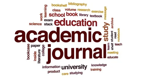 Academic journal animated word cloud, te... | Stock Video | Pond5