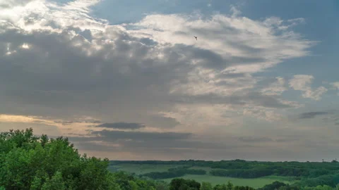 Accelerated movement of clouds in the sk... | Stock Video | Pond5