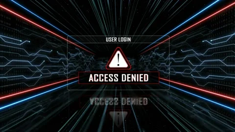 ACCESS DENIED Interface Text Animation i... | Stock Video | Pond5