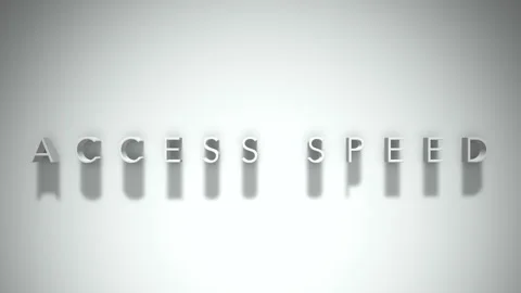access speed 3D title animation white te... | Stock Video | Pond5