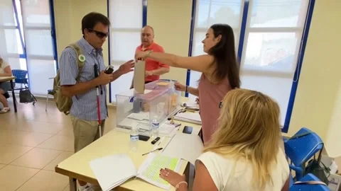 Accessible voting kit in braille helps b... | Stock Video | Pond5