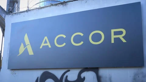 Accor sign at the entrance of the headqu... | Stock Video | Pond5