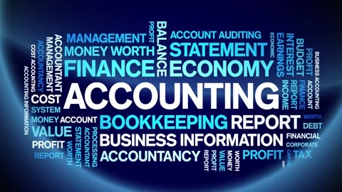 Accounting animated word cloud,animation... | Stock Video | Pond5