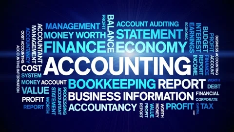 Accounting animated word cloud,animation... | Stock Video | Pond5