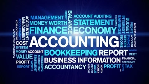 Accounting animated word cloud,animation... | Stock Video | Pond5
