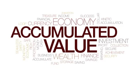 Accumulated value animated word cloud. K... | Stock Video | Pond5
