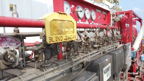 Accumulator Unit (Koomey) Surface BOP Co... | Stock Video | Pond5