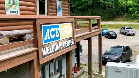 ACE Adventure Resort Welcome Center Sign... | Stock Video | Pond5