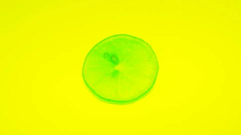 Acid Pop Art With Lime Slice Looped Rota... | Stock Video | Pond5
