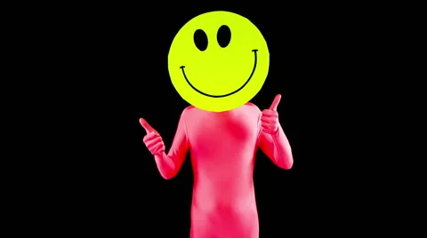 acid smiley emoticon raver man cartoon m... | Stock Video | Pond5