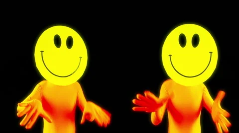 acid smiley emoticon raver man cartoon m... | Stock Video | Pond5