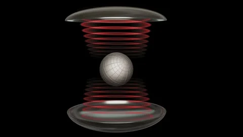 Acoustic levitation technology. 3d anima... | Stock Video | Pond5