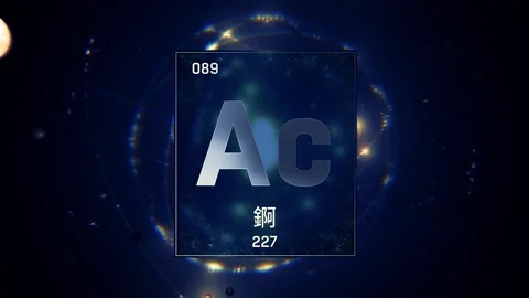 Actinium as Element 89 of the Periodic T... | Stock Video | Pond5