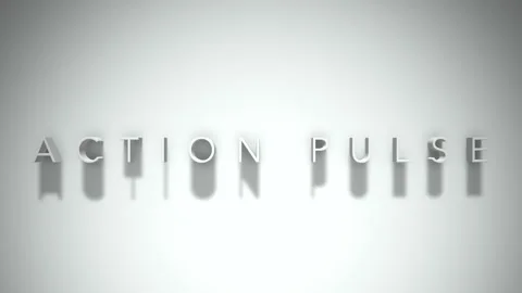 action pulse 3D title animation white te... | Stock Video | Pond5