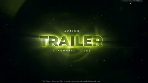 Action Trailer Title ~ After Effects Template #153937689