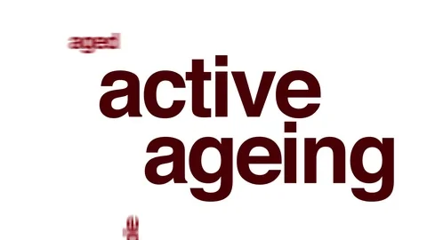 Active ageing animated word cloud. | Stock Video | Pond5