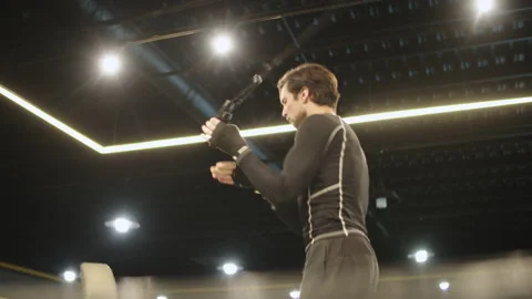 Active fit man warming up before boxing ... | Stock Video | Pond5
