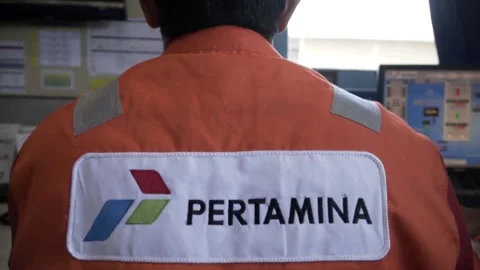 Activity of Pertamina employees at onsho... | Stock Video | Pond5