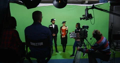 Actor and actress performing a scene | Stock Video | Pond5