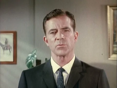 Actor Dana Andrews introduces the new "P... | Stock Video | Pond5