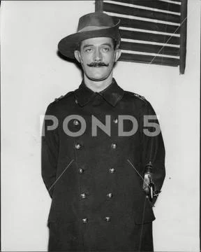 Actor Edward Sinclair In Boer War South African Military Costume For ...