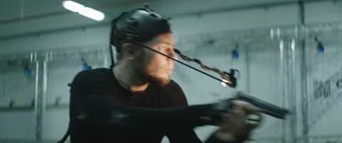 Actor in motion capture suit acting as a... | Stock Video | Pond5