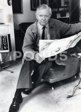 Photograph: Actor Peter Barkworth (died 10/06) At His Home In Hampstead ...