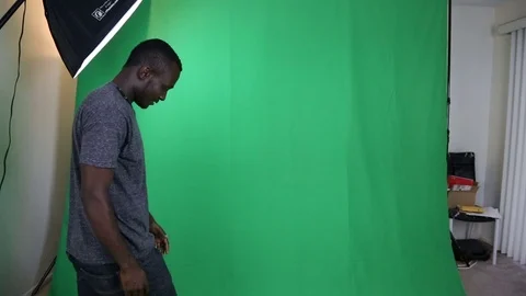 Actor Salute on Green Screen | Stock Video | Pond5