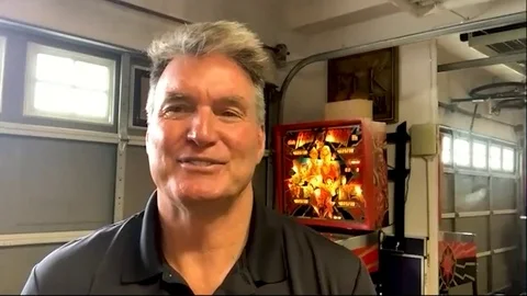 Actor Sam Jones is interviewed about 80s... | Stock Video | Pond5