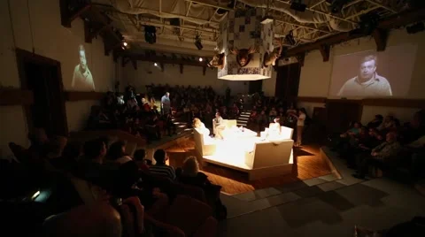 Actor V.Barchenko tells his story standi... | Stock Video | Pond5