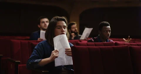 Actors memorizing their lines | Stock Video | Pond5