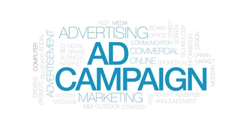 Ad campaign animated word cloud. Kinetic... | Stock Video | Pond5