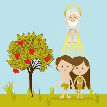Adam and Eve Illustrations ~ Stock Adam and Eve Vectors | Pond5