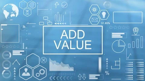 Add Value, Animated Typography | Stock Video | Pond5