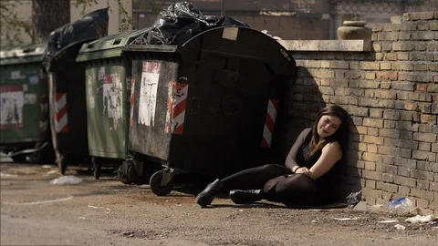 Woman Crying Sad In Street Stock Video Footage | Royalty Free Woman ...