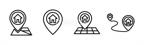 Address icon vector. location icon. address symbol. pin Illustration ...