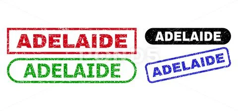 ADELAIDE Rectangle Watermarks Using Rubber Style ~ Clip Art #147011955